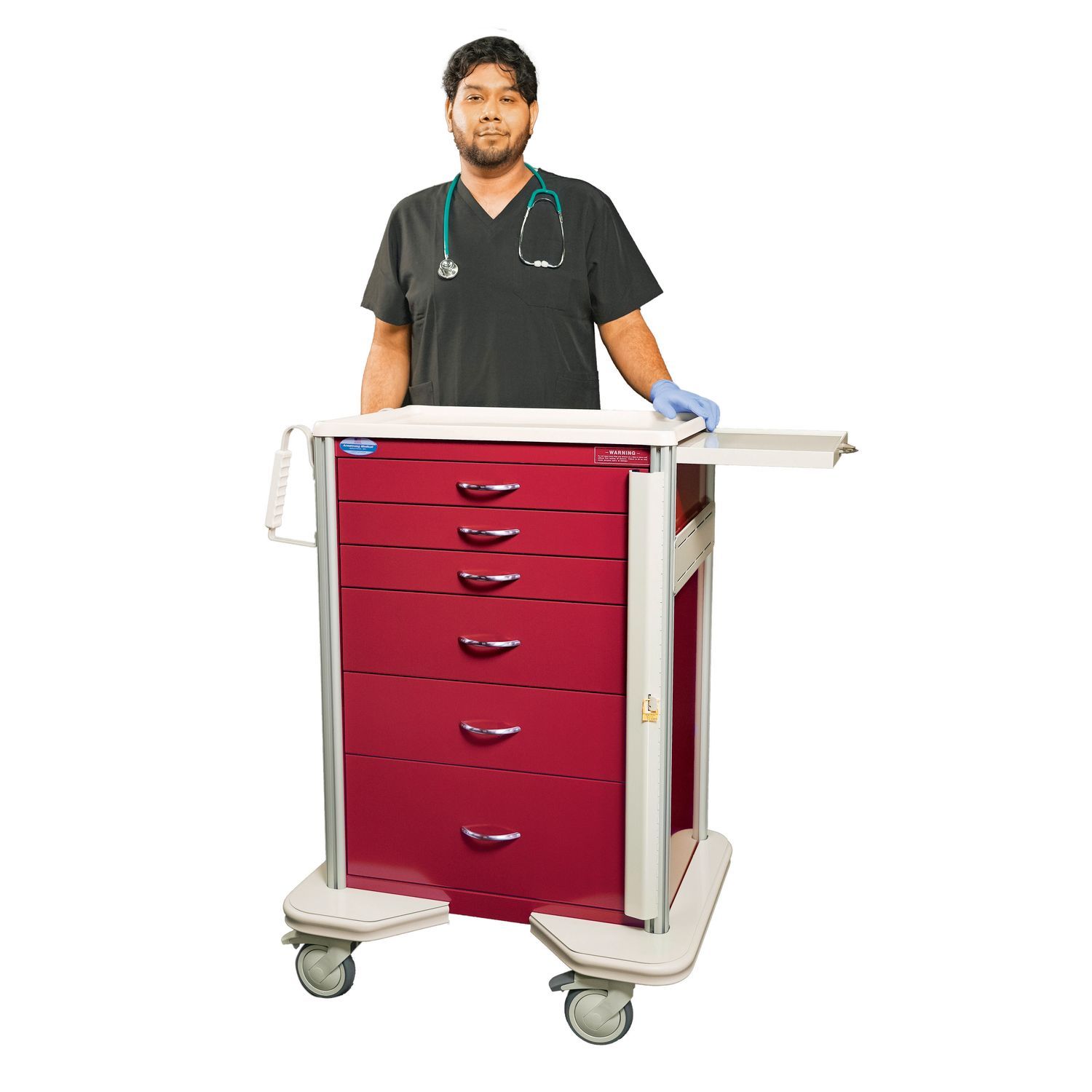 Premier Aluminum Solid Color Emergency Crash Carts / Code Carts ...