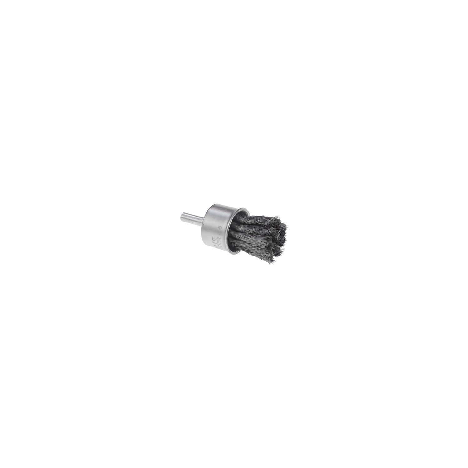 3/4" Carbon Knotted End Brush - 0.014mm Wire Gauge - 1/4" Shank | K.L. Jack