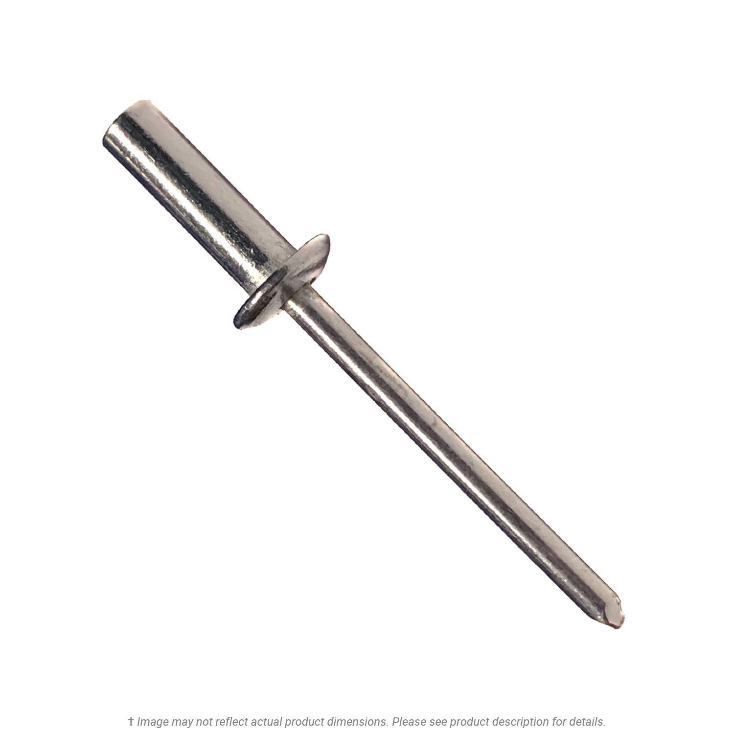 3/16" Diameter x 3/8"-1/2" Grip Aluminum Closed End Rivet | K.L. Jack