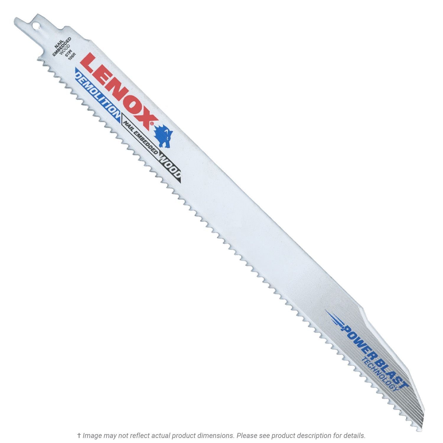 Lenox 12" x 6T Demolition Recip Blades - 25 per Pack | K.L. Jack