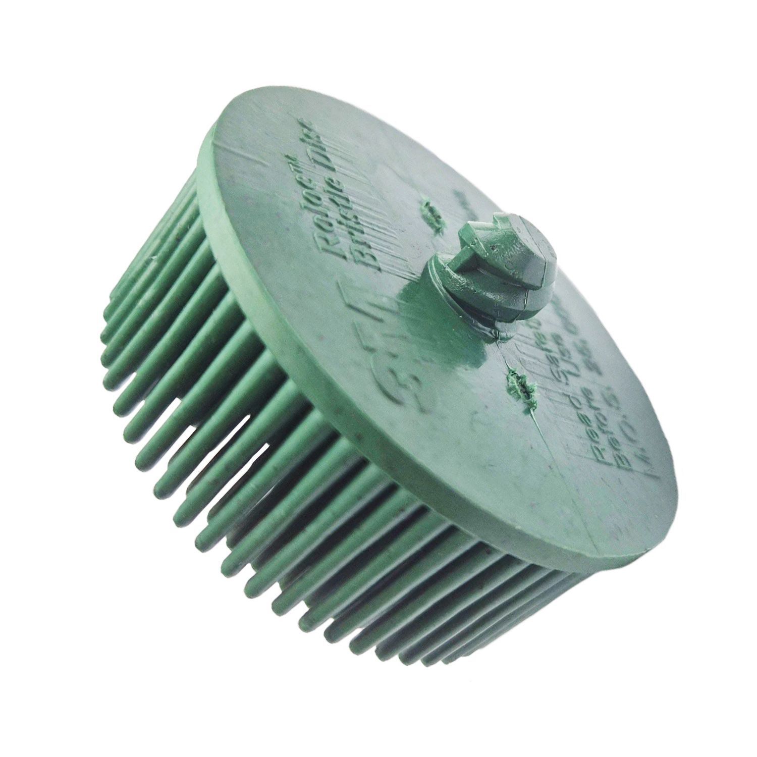 3M 07524, Green Roloc Bristle Disc, 2" x 5/8", 50G Coarse,10 per Box ...