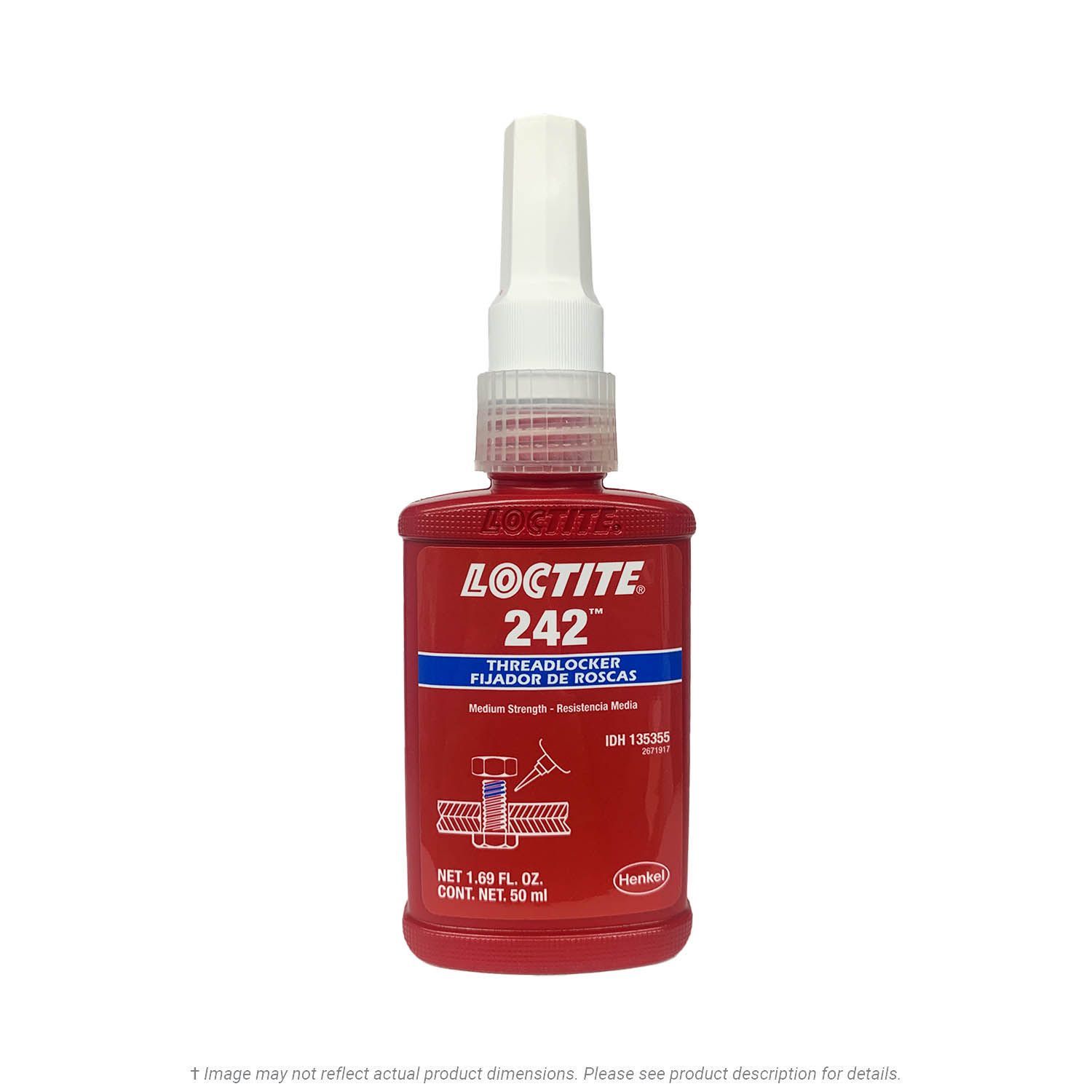 242 Threadlocker Medium Strength 50 ml Bottle | K.L. Jack