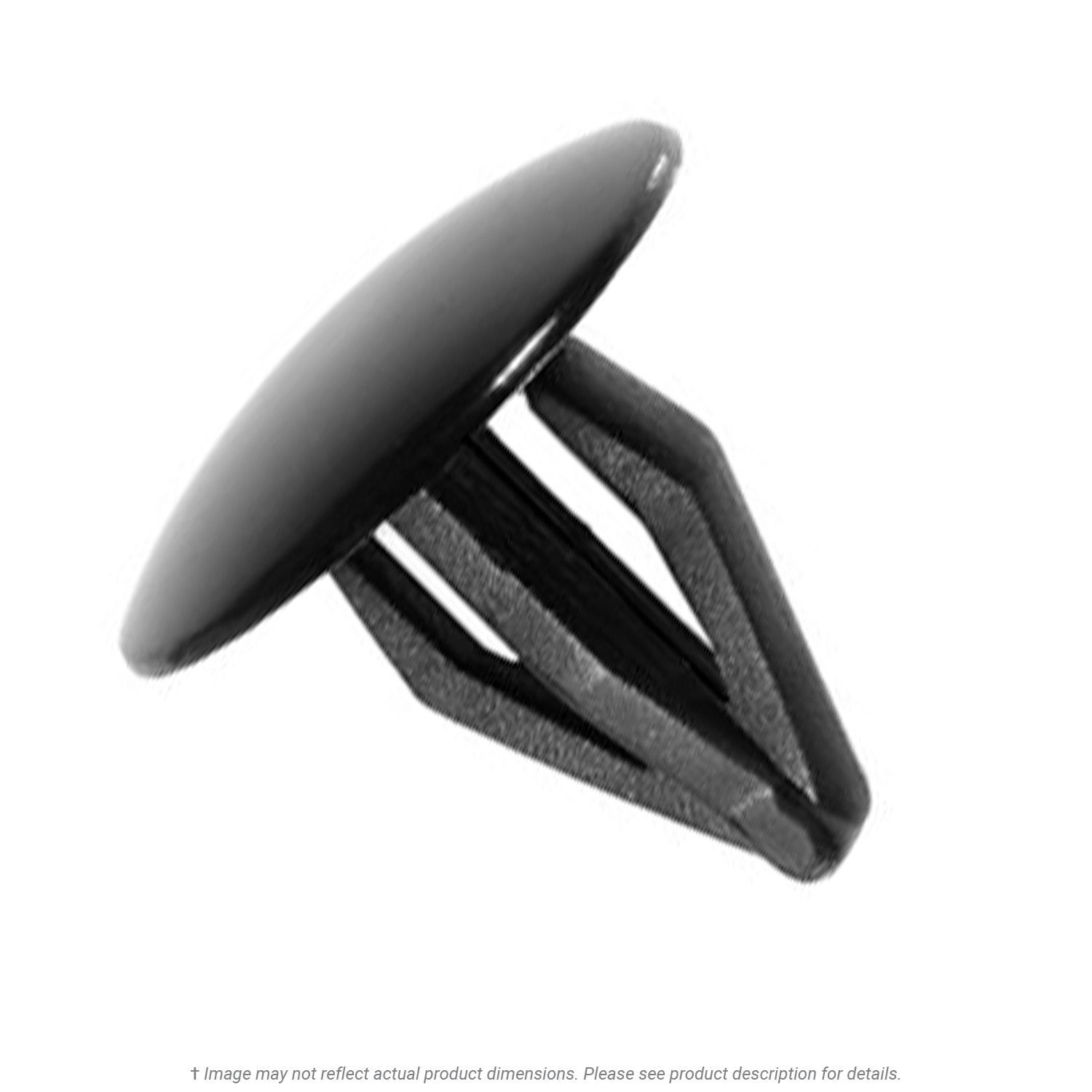 Black Nylon Retaining Clip 18mm Head - 25 per Box | K.L. Jack