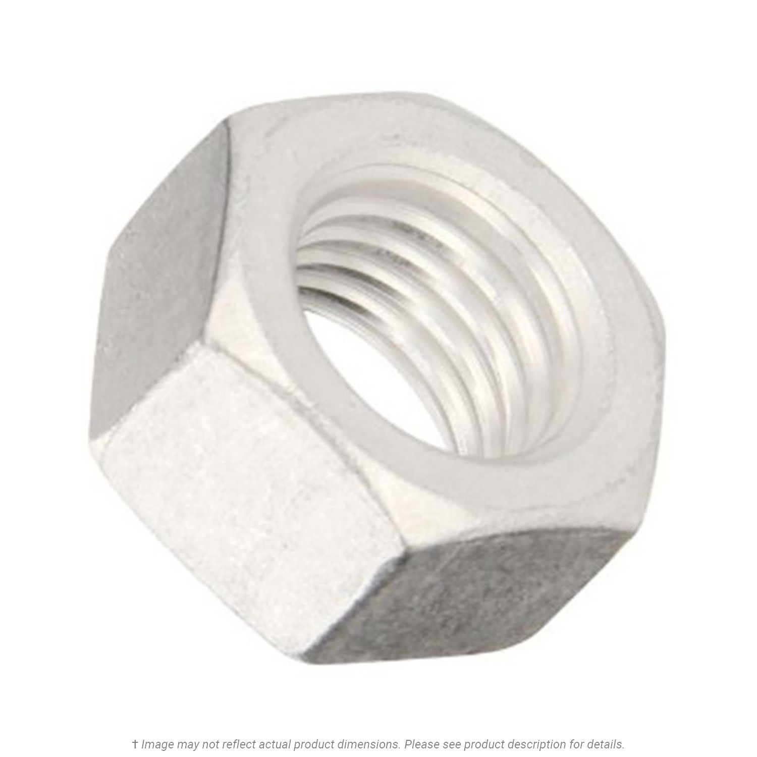 3/8"-16 Aluminum Finish Hex Nut | K.L. Jack