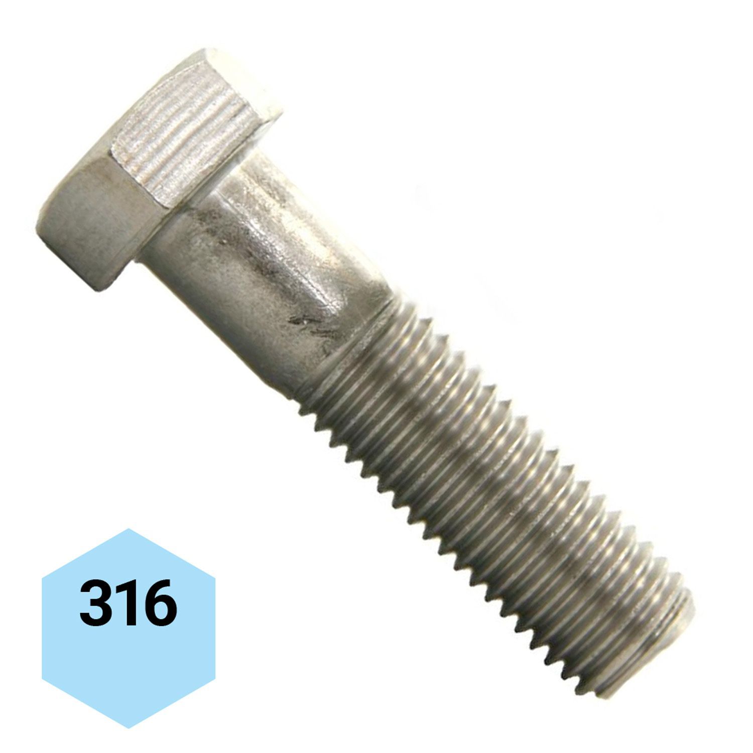3/4"-10 x 3-1/2" Stainless Steel Hex Head Cap Screw 316 | K.L. Jack