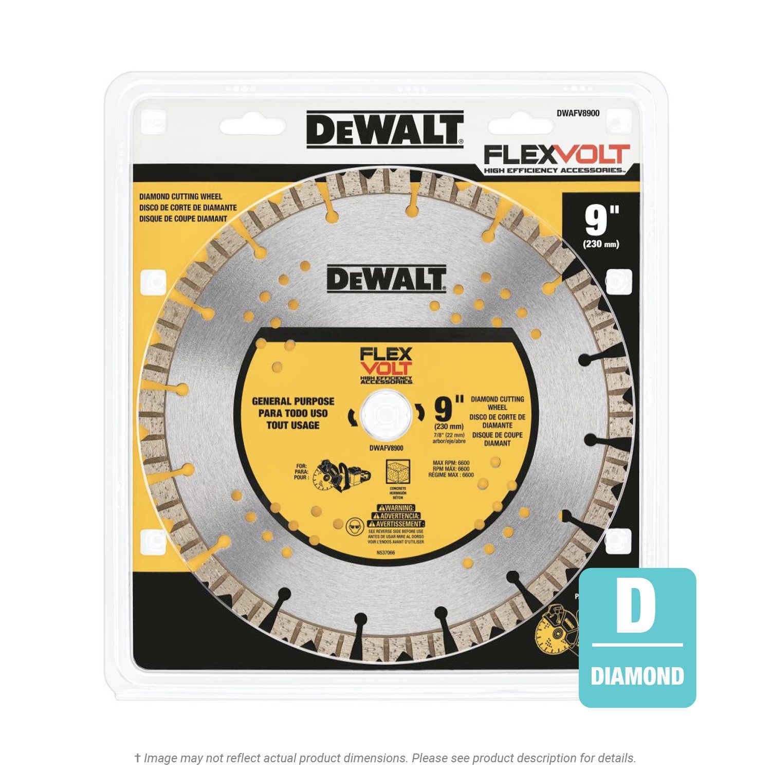 DeWalt FLEXVOLT 9" Diamond Blade 7/8" Arbor | K.L. Jack