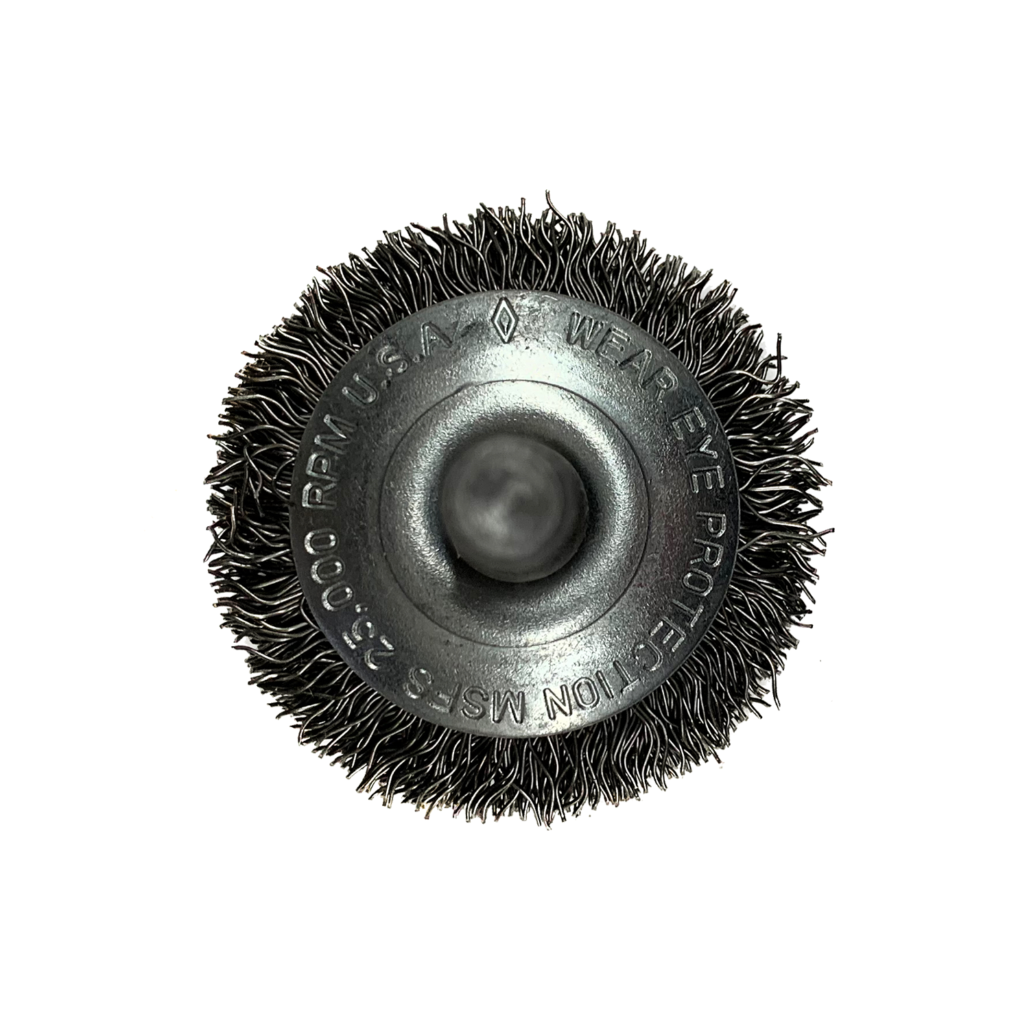 1-1/2" Carbon Radial Concave Crimped Wire Wheel - 0.012mm Wire Gauge ...