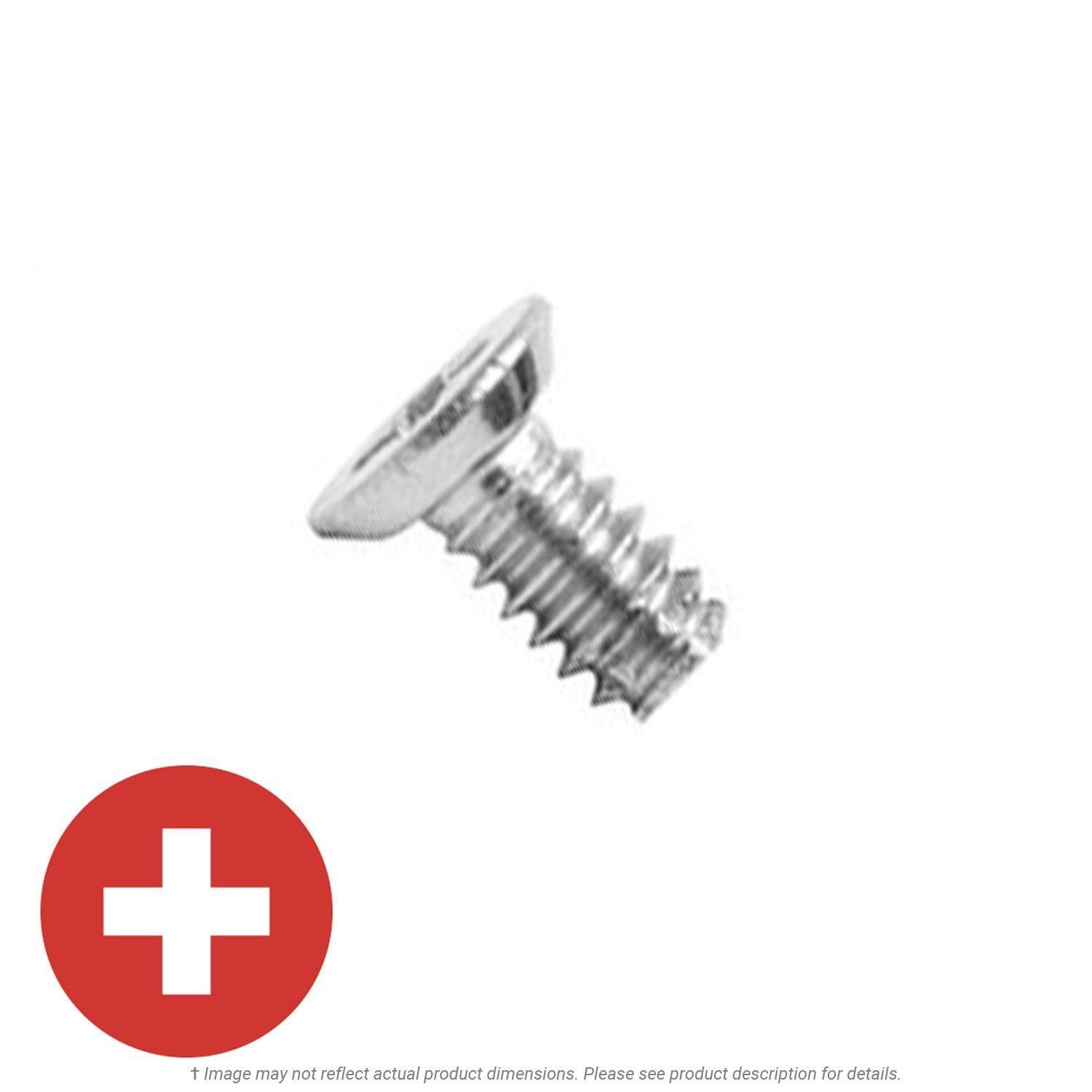 #12-24 x 1/2" Zinc Plated Phillips Flat Undercut Head Thread Cutting ...