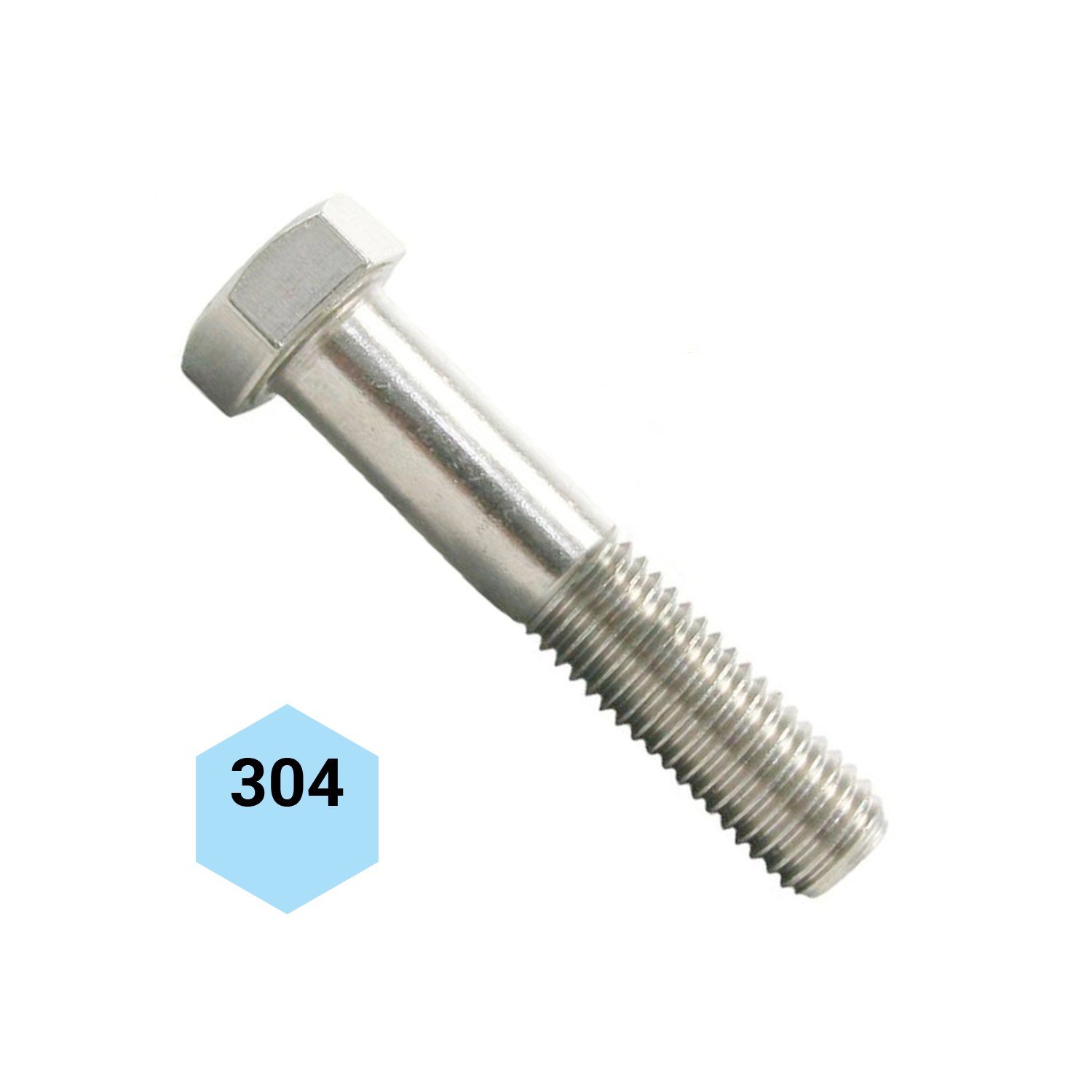 1/4-20 X 1/2 Hex Head Cap Screw 18-8 S/S | K.L. Jack