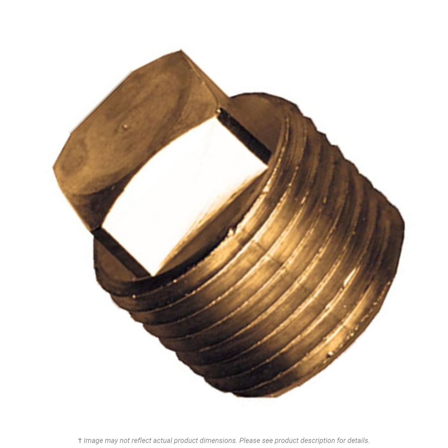 Brass Square Head Pipe Plug 3/4" Pipe Thread | K.L. Jack