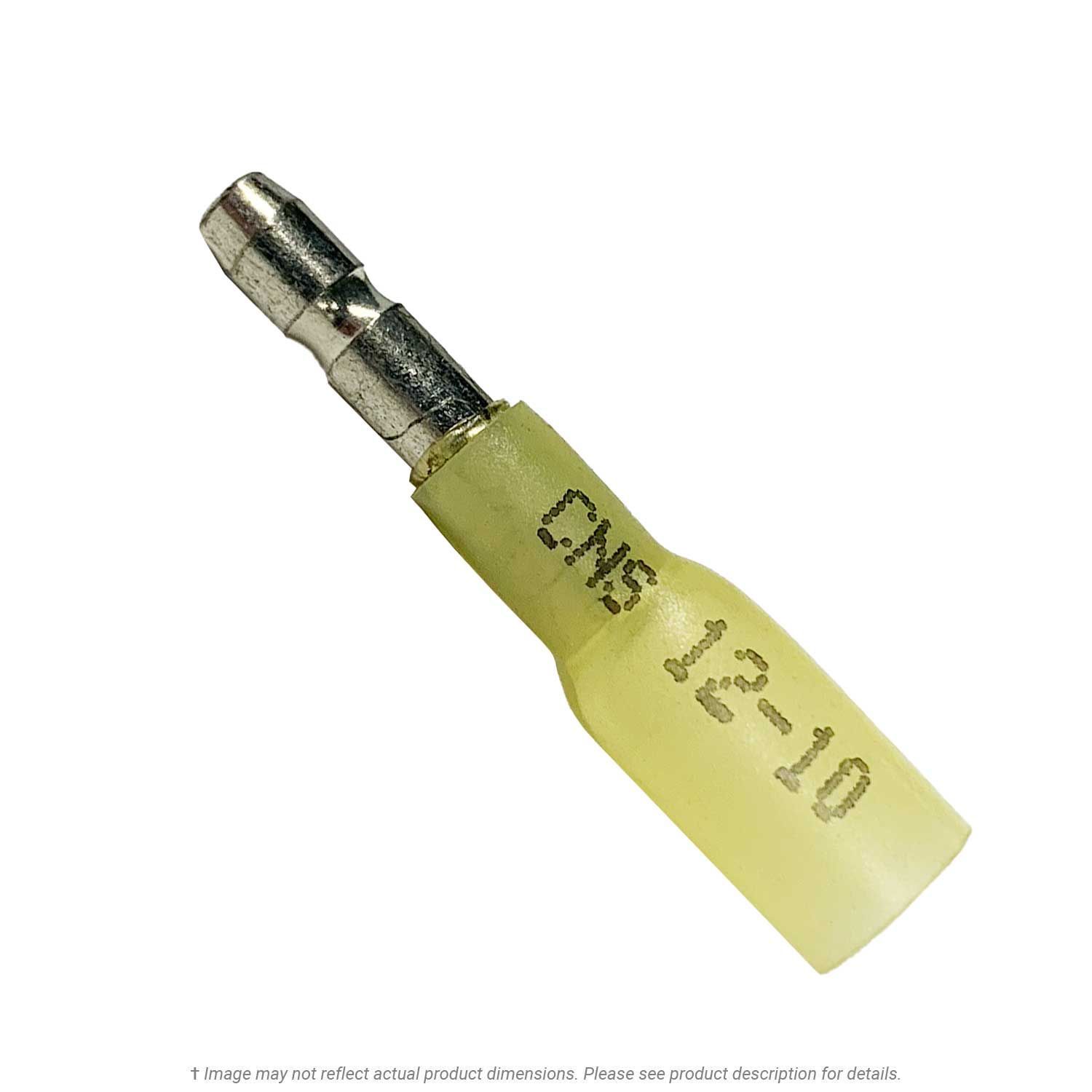 Heat Shrink Snap Plug Yellow 12-10 AWG, 0.157" Diameter - 50 Pack | K.L ...