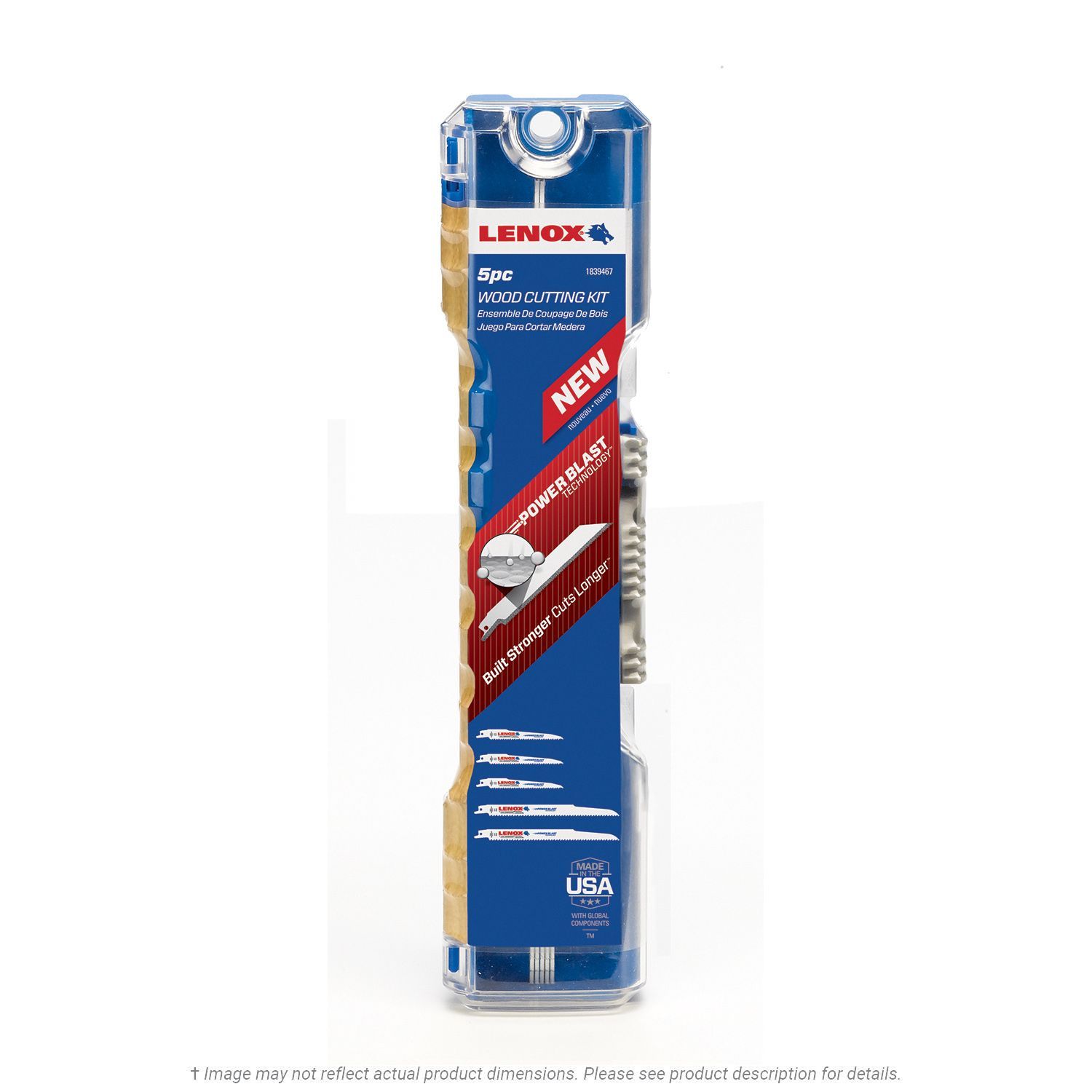 Lenox Wood Reciprocating Kit with Case - 5 per Pack | K.L. Jack
