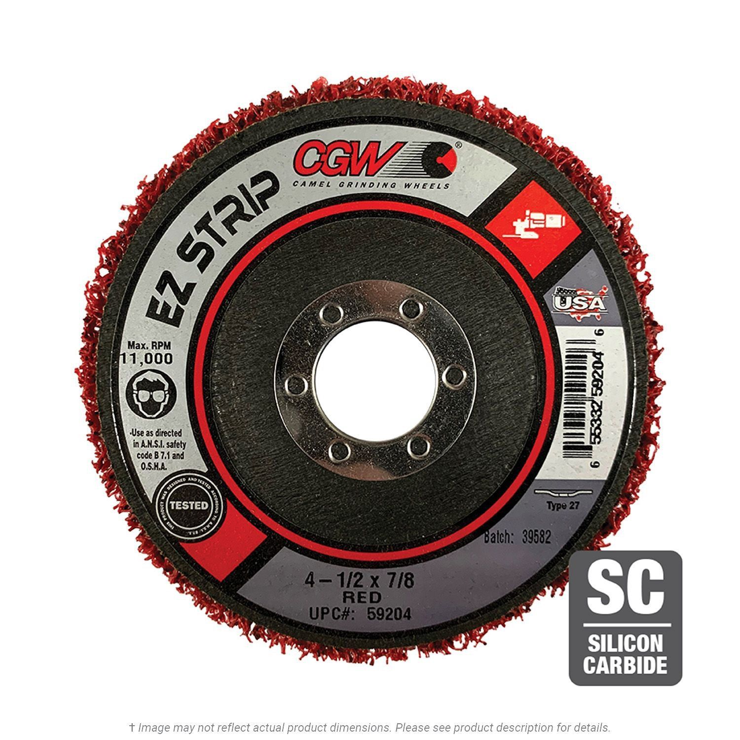 4-1/2" x 7/8" Red EZ Strip Wheel | K.L. Jack