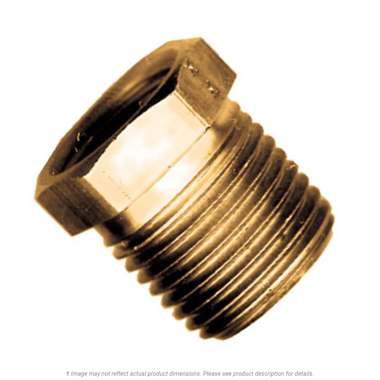 Brass Hex Bushing 1/2" Male Pipe Thread x 3/8" Female Pipe Thread | K.L ...