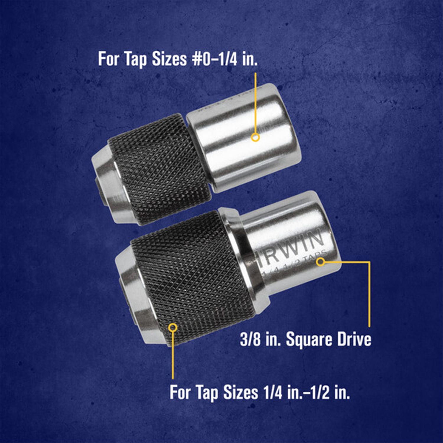 Irwin 3095001 Adjustable 3/8" Sq Drive 2-Piece Tap Socket Set, Fits #0 ...