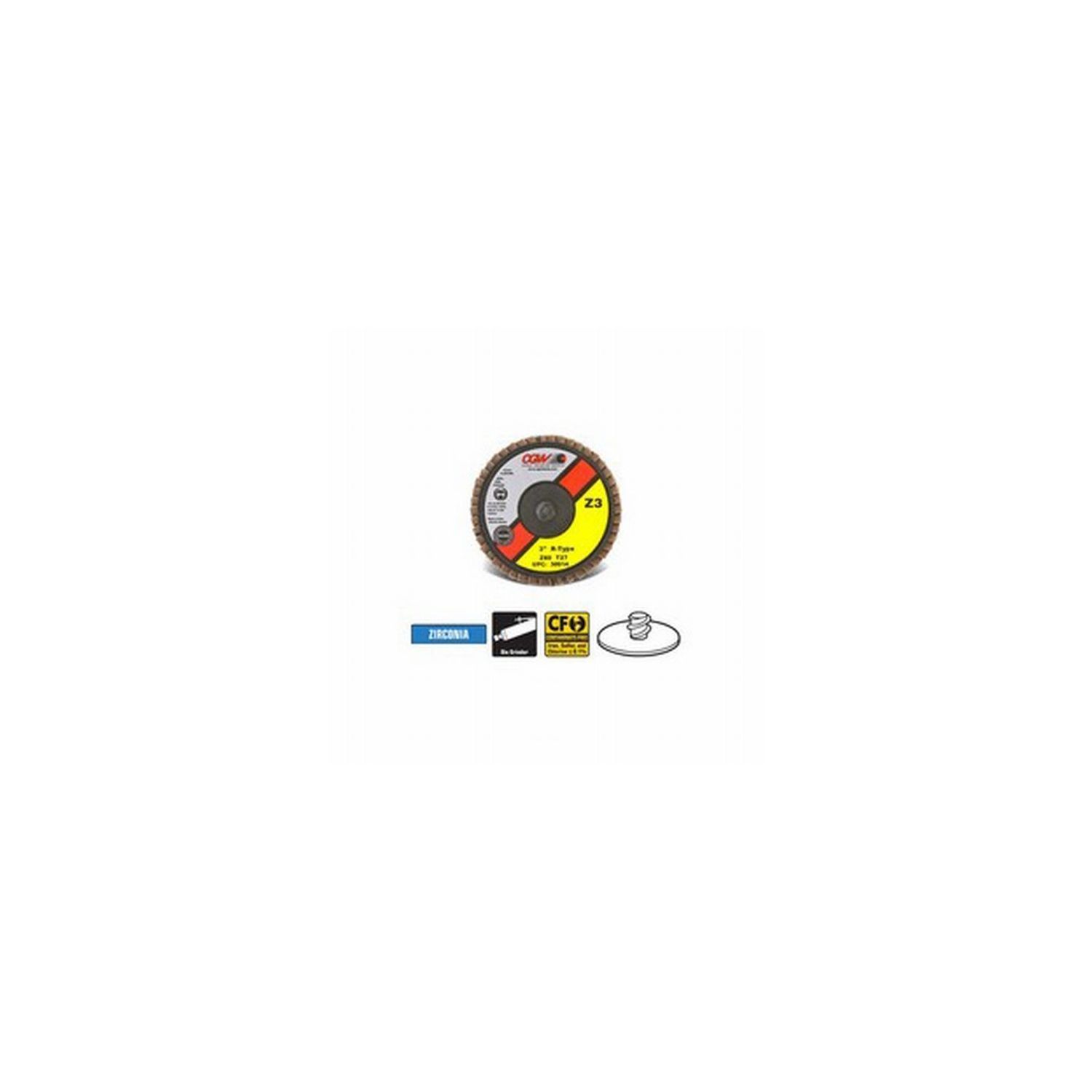 2" Mini Flap Disc Roll-On 40 Grit - 10 per Box | K.L. Jack