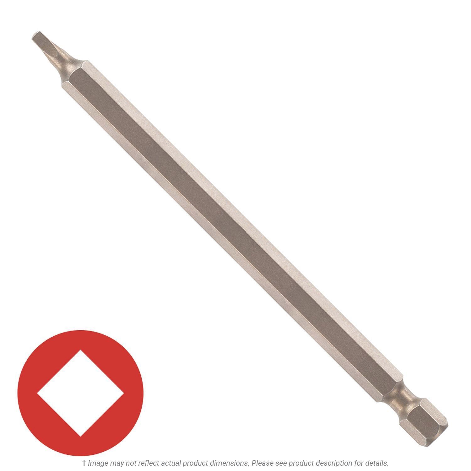 #2 x 6" Overall Length Square Insert Bit | K.L. Jack