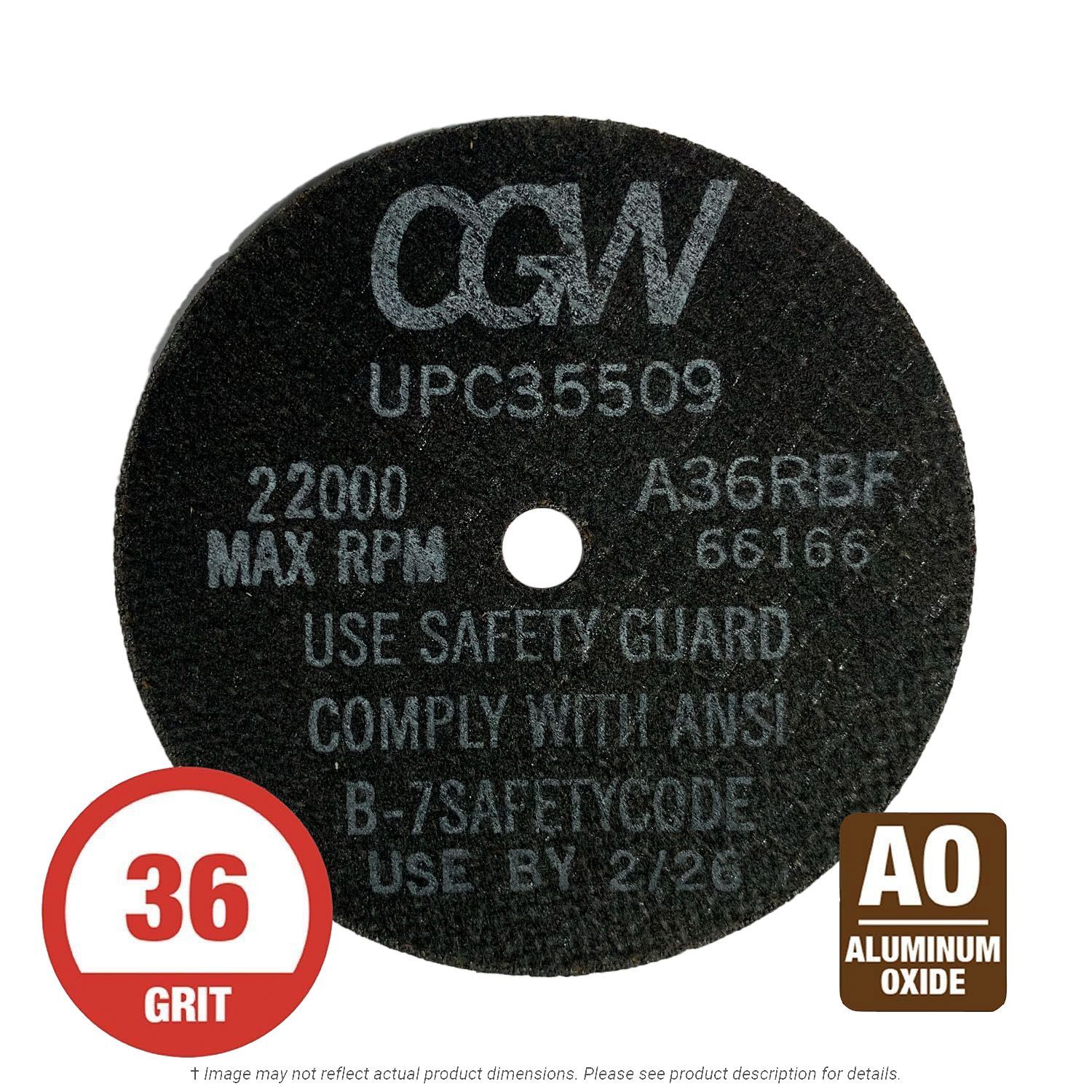 4" x 1/16" x 3/8" Metal Cut-Off Wheel - 50 per Box | K.L. Jack
