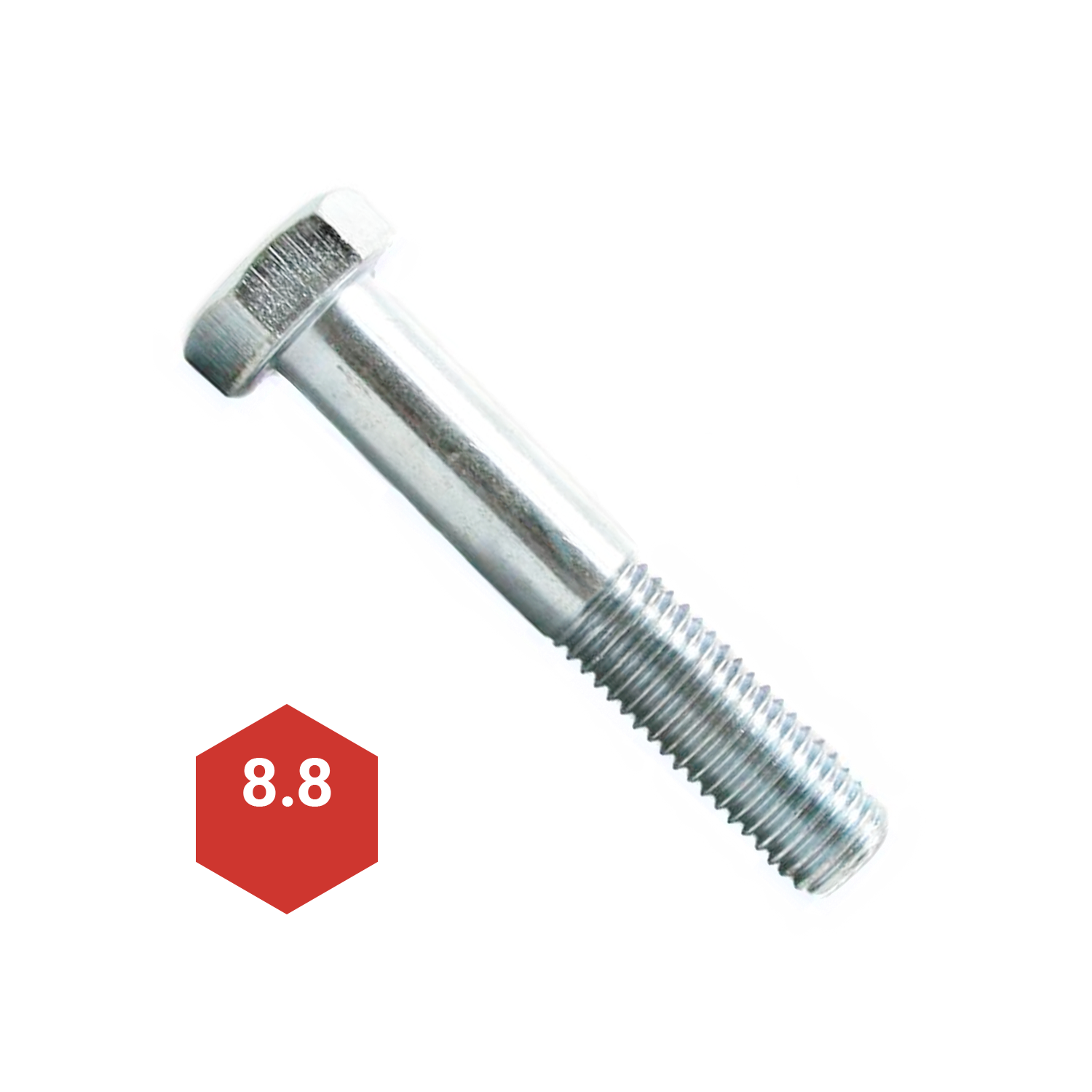 M16-2.0 x 75mm Zinc Plated Hex Head Cap Screw DIN 931 Grade 8.8 | K.L. Jack