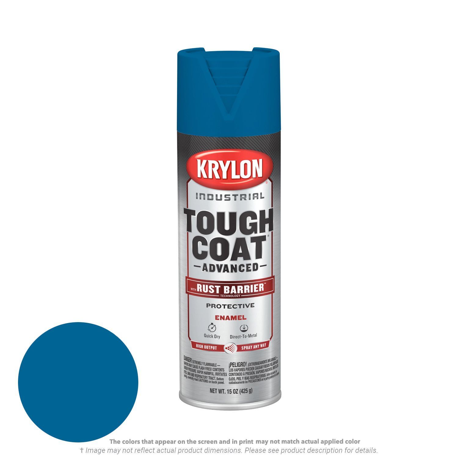 Tough Coat Enamel Spray Paint 15 Oz. Gloss Safety/OSHA Blue | K.L. Jack