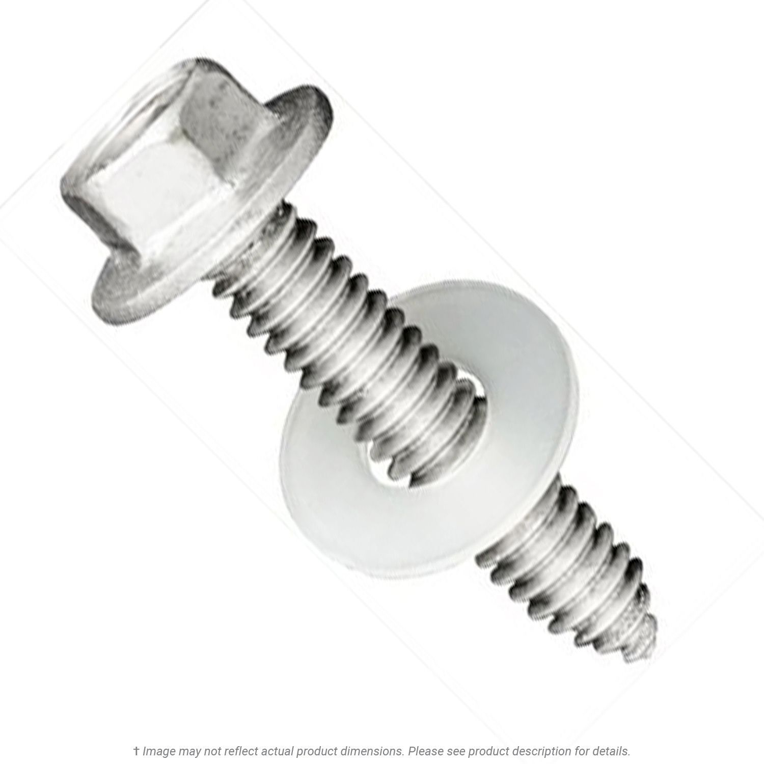 1/4"-20 x 1-1/4" Hex Washer Head Body Bolt - 25 per Box | K.L. Jack