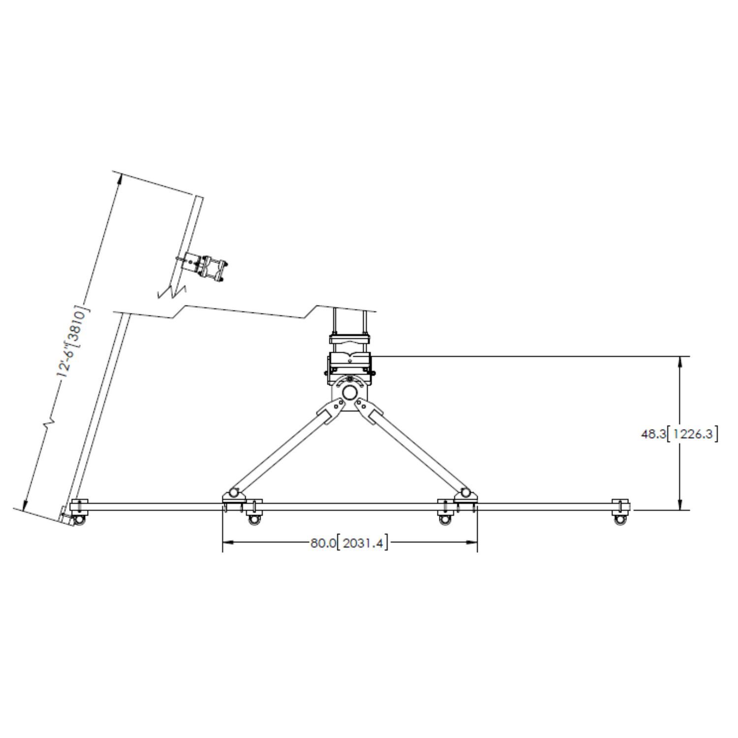 G23 High Capacity Sector Frame, 10.5 ft face, includes three 126 in ...