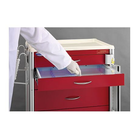 Crash Cart Drawer Tray with Acrylic Lid | Armstrong Medical