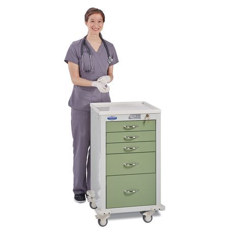 Steel Electronic Touchpad Locking Mini Carts | Armstrong Medical