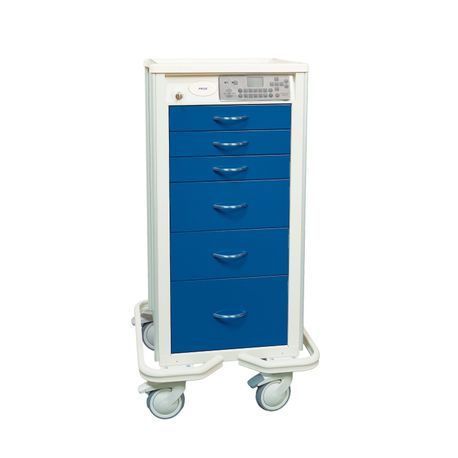 Aluminum Wireless Auto-Locking Narrow Cart | Armstrong Medical