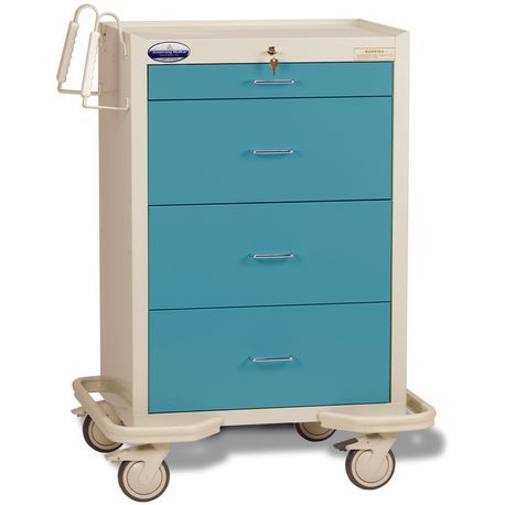 Standard Steel Two-Tone Anesthesia Carts / Procedure Carts / Mobile ...