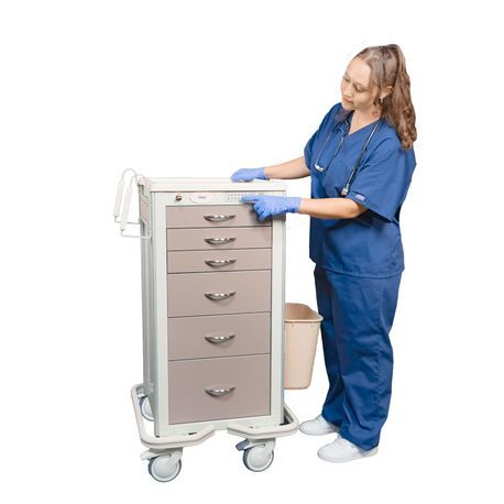Aluminum Auto-Locking Narrow Carts | Armstrong Medical