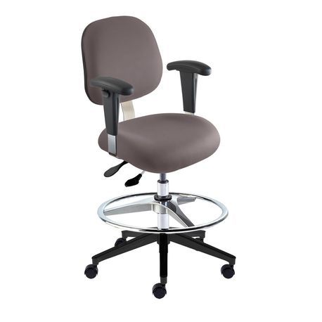 Easily Cleaned Anesthesia Chair with Arms, Black | Armstrong Medical