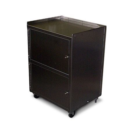 Stainless Steel Utility Cart with Dual Locking Cabinets | Armstrong Medical