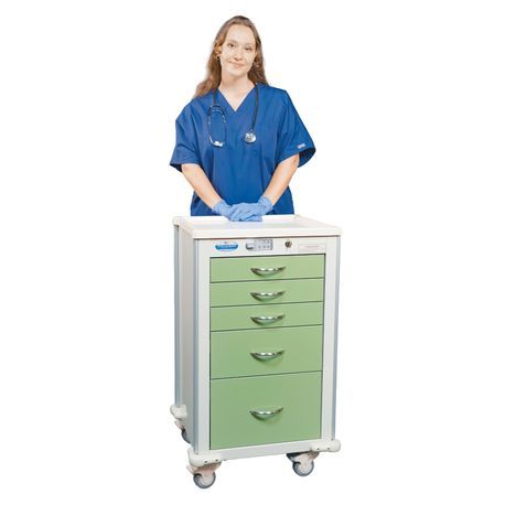 Steel Electronic Touchpad Locking Mini Carts | Armstrong Medical