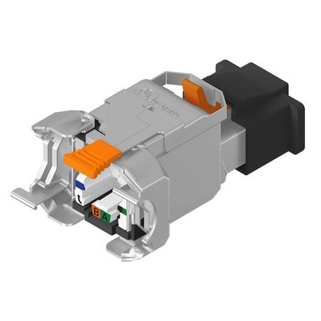 Belden RVAIP2SME Industrial REVConnect IP20 RJ45 Shielded Cat6A/Cat6 ...