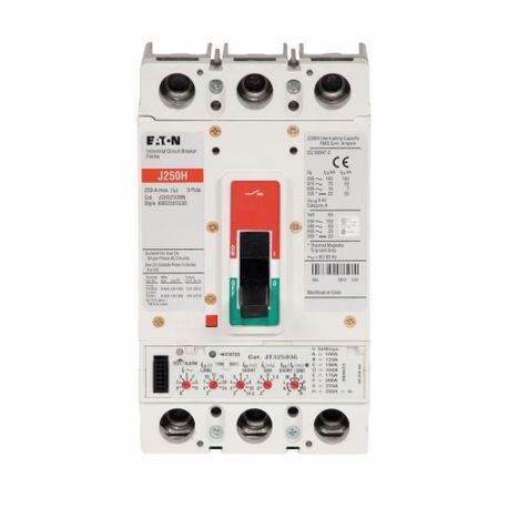 Eaton JGH3250NN Series G Molded Case Circuit Breaker; 600V, 250 Amp, 3 ...