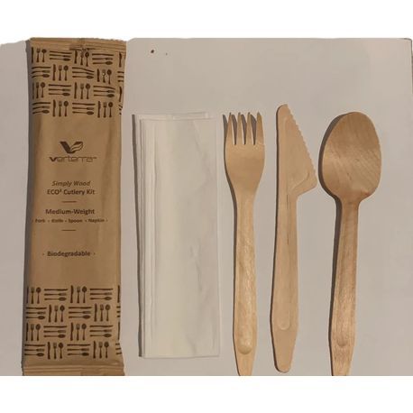 VerTerra® Medium Weight Wooden Cutlery Kit (VT-E2-MC) | S. Freedman ...