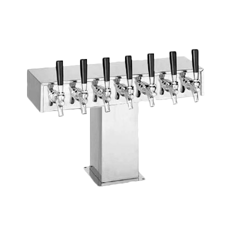 Perlick 4006-7BPC Tee Draft Beer Tower, countertop, 20-1/8"W x 12-15/16 ...