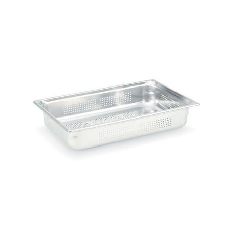 Full-size 4-inch-deep Super Pan 3 stainless steel perforated steam ...
