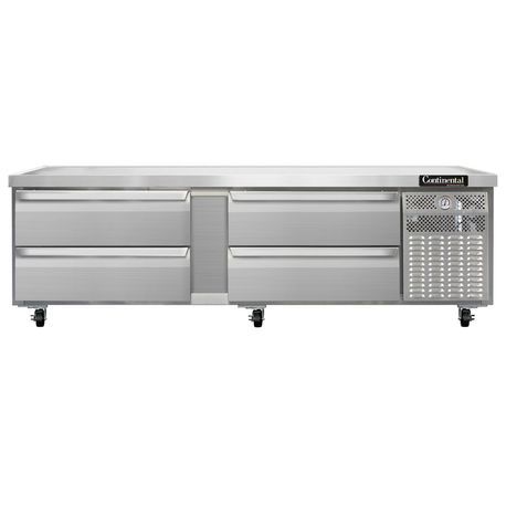 Continental DL84G Refrigerator Griddle Stand, two-section, (4) drawers ...