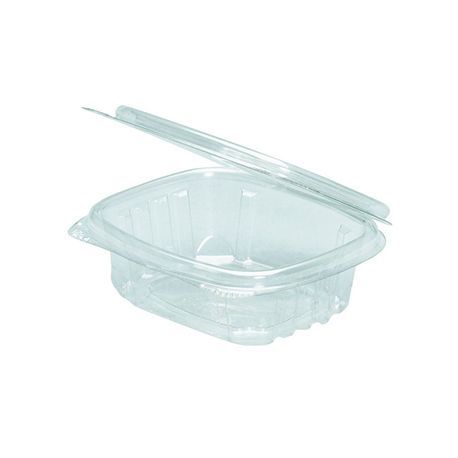 HINGED DELI CONTAINER APET 8oz 5.5x4.9x1.4" CLEAR200/cs | Singer ...