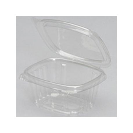 HINGED DELI CONTAINER APET 6oz 4.2x3.75x1.8" CLEAR 400/cs | Singer ...