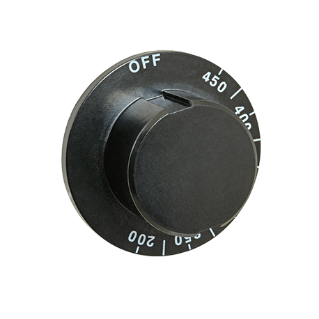 FMP 173-1153 Thermostat Dial, 2" OD, plastic, black, 200 to 450 F ...