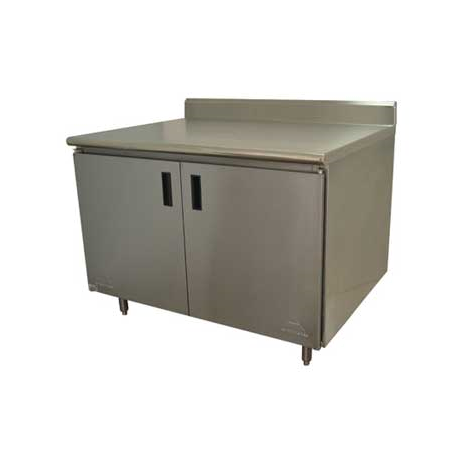 Advance Tabco HK-SS-363 Work Table, 36"W x 36"D, cabinet base with ...