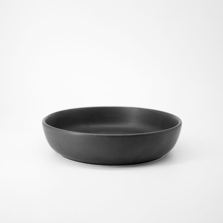 Chena Black Shallow Bowl, 10-5/8" diameter, Anfora, set of 12 (12 ea/cs ...
