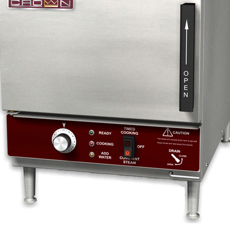 Crown EPXN-5 EZ Steam Convection Steamer 18.5", Countertop, 5 Pans ...