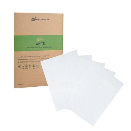 BASKET LINER 15x11" NO PFAS PAPER WHITE 200/cs | Singer Equipment Co.