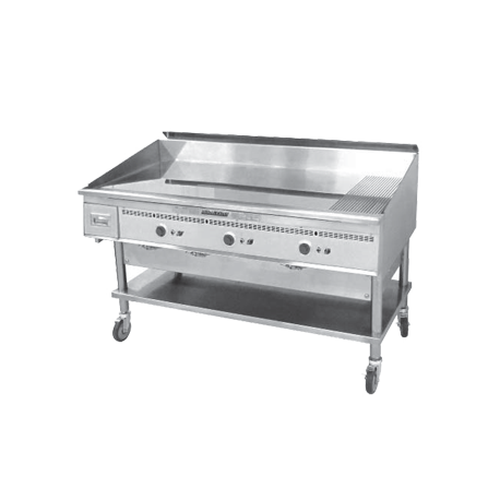 Keating 60X36FT-G Miraclean Griddle, gas, 60" W x 30" D cooking surface ...