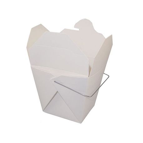 CONTAINER CHINESE 16oz PINT WIRE HANDLE WHITE 500/cs | Singer Equipment Co.