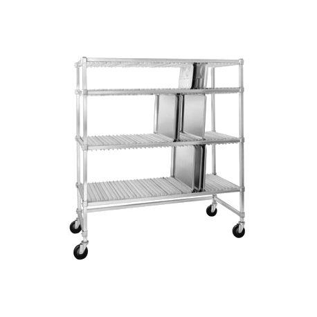 Channel ATDR-4 Tray Drying Rack, mobile, 63"W x 30"D x 60"H, (3 ...